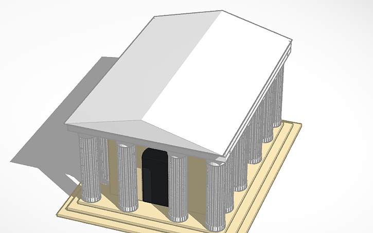 3d Design Parthenon Tinkercad