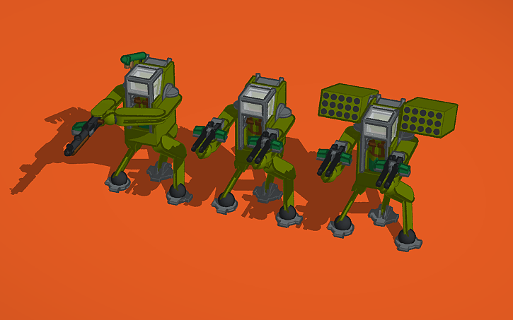 3D design M13 Mechs - Tinkercad