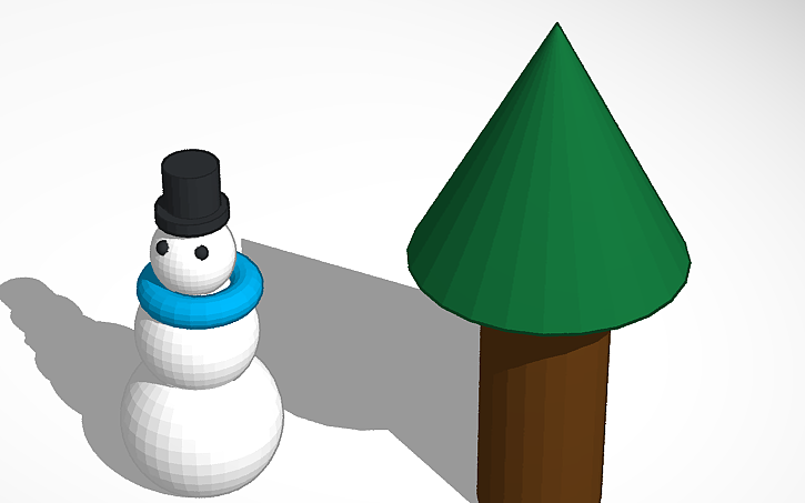 3D design Snowman | Tinkercad