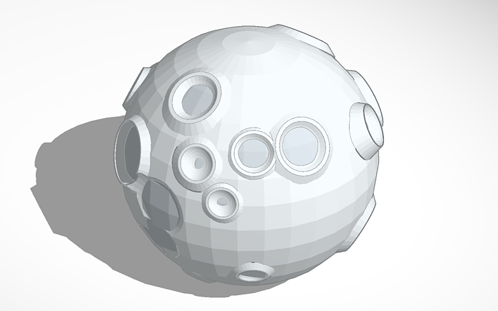 3D design Moon - Tinkercad