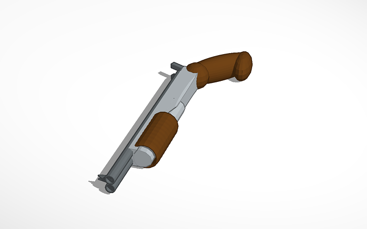 3D design shotgun - Tinkercad