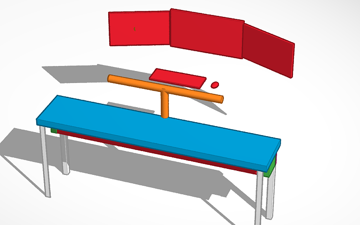 3D design desk + monitors 2016 setup - Tinkercad