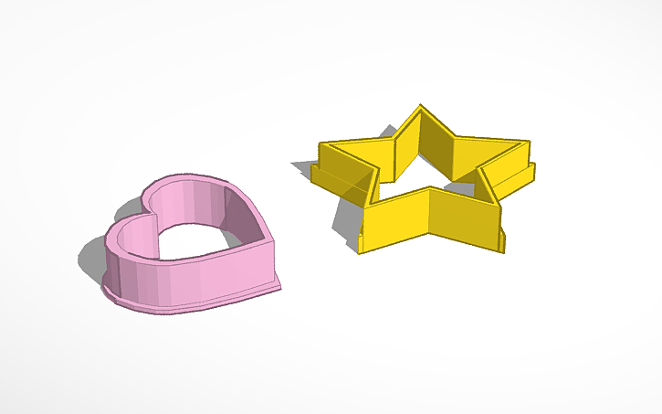 3D design Cookie cutters - Tinkercad