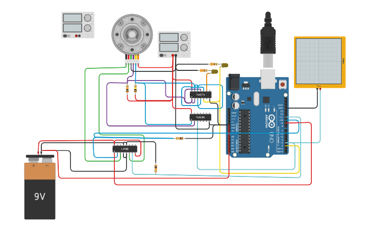 Circuit design Copy of Lab 8 Template: Motor Control Part 3 - Tinkercad Circuit design Copy of Lab 8 Template: Motor Control Part 3 - Tinkercad