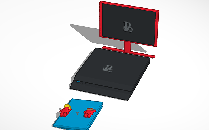 3D design Ps4 ve fallout | Tinkercad