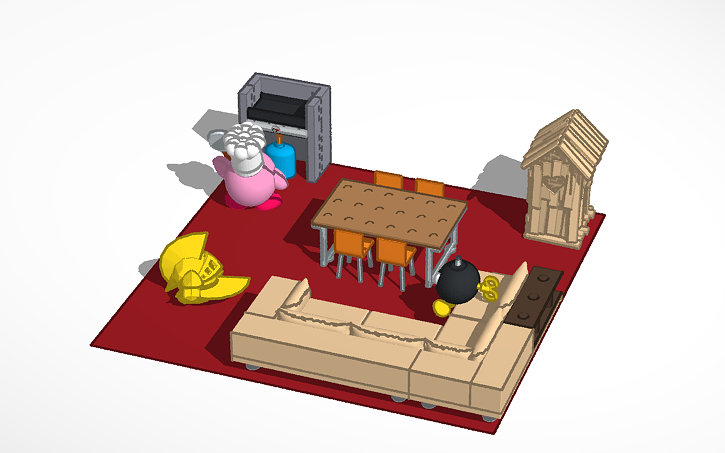 3D design kitchen - Tinkercad