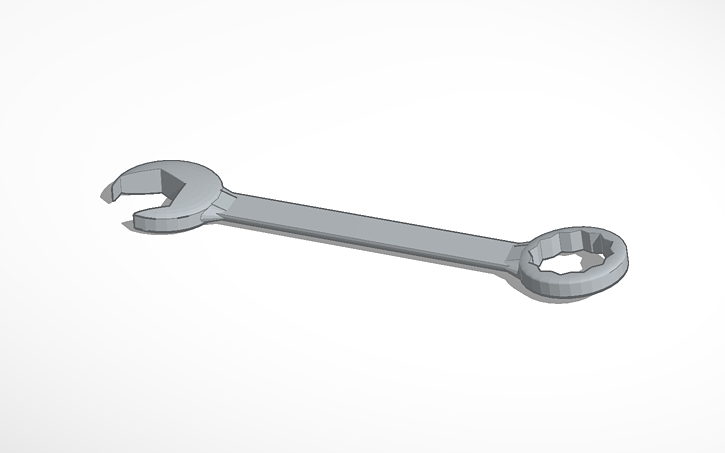 3D design Spanner from scratch | Tinkercad