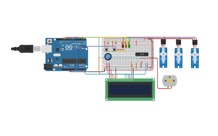 Circuit design Revised Senior Project - Tinkercad