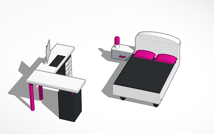 3D design Modern single gaming room | Tinkercad