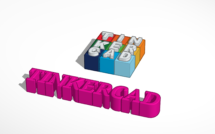 3D design TINKERCAD LOGO - Tinkercad