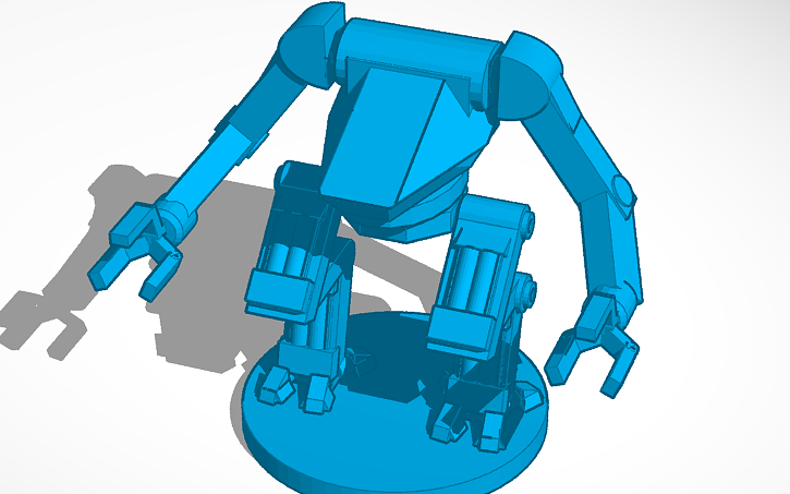 3d Design Worker Mecha Tinkercad
