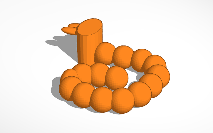 3D design snake / slither.io | Tinkercad