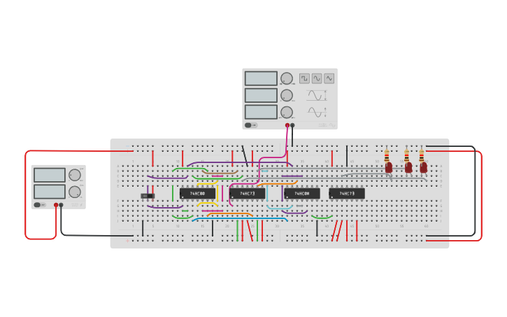 Circuit Design 3 Bit Asynchronous Up Down Tinkercad