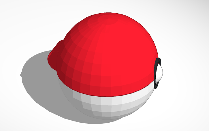 3D design Life Size PokeBall - Tinkercad