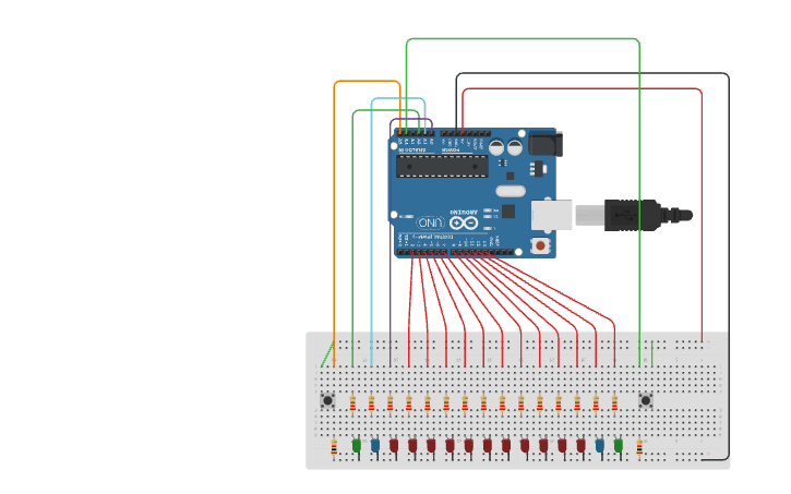 Circuit design Ping-Pong Educativo - Tinkercad