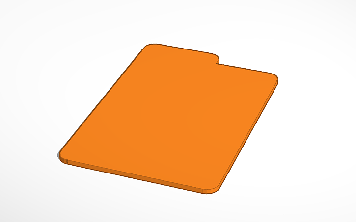 3D design Card Divider - Tinkercad