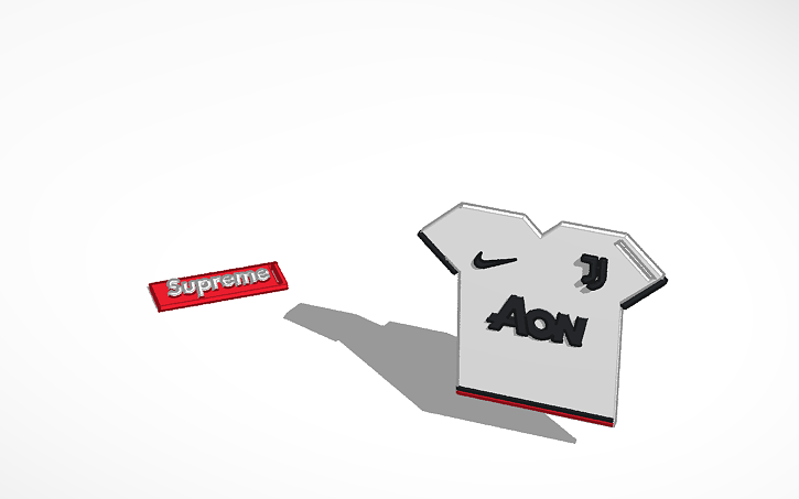 3D design superme logo | Tinkercad