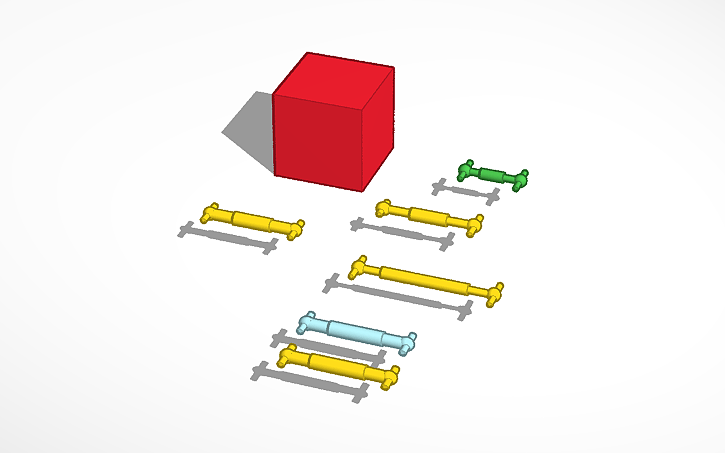 3D design Drive shaft 22mm - Tinkercad