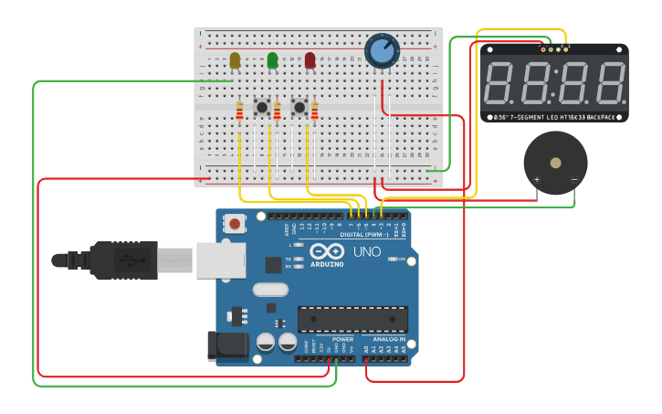 Circuit Design Raocket Launcher Countdown Tinkercad