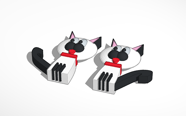 3D design cats - Tinkercad