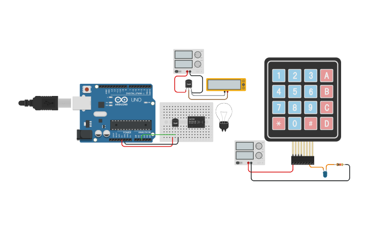 Circuit design Sensor de temperatura - TMP - Tinkercad