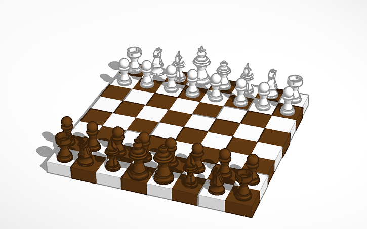3D design chess set - Tinkercad