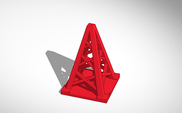 3D design Oil Derrick - Tinkercad