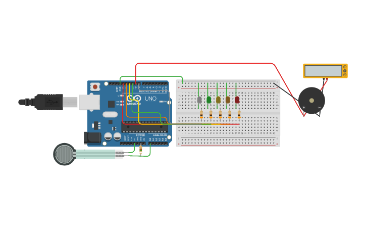 Circuit Design Датчик Tinkercad