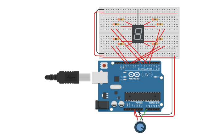 Circuit design Punto 5 - Tinkercad