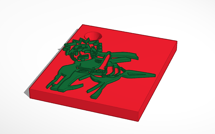 3D design Gibbons/Naruto Keychain | Tinkercad