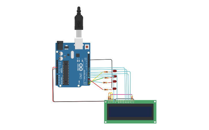 Circuit design Máquina de lavar - ARDUINO - Tinkercad