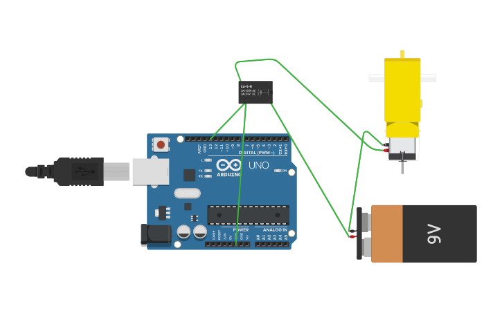 Circuit design pump - Tinkercad