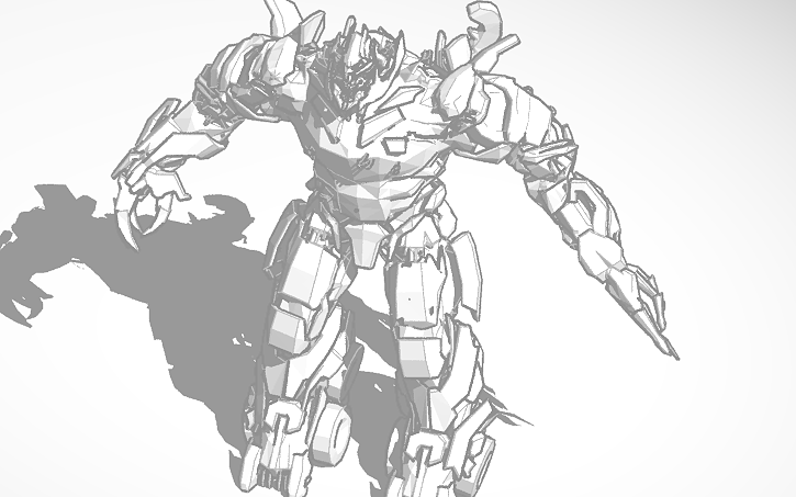3D design transformers: megatron (dotm realistic robot) - Tinkercad