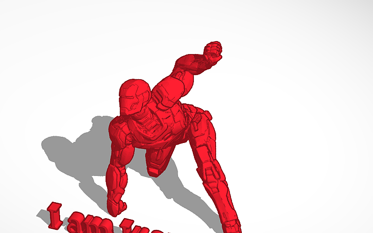 3D design Iron man - Tinkercad