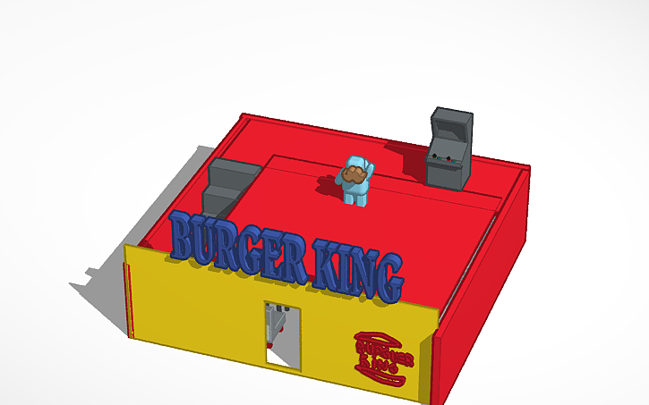 3D design BURGER KING - Tinkercad
