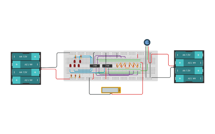 Circuit design ADC - Tinkercad