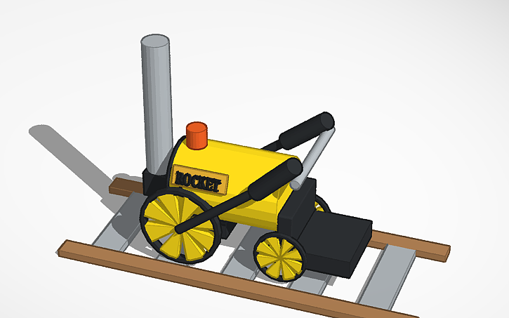 3D design Locomotive - Tinkercad