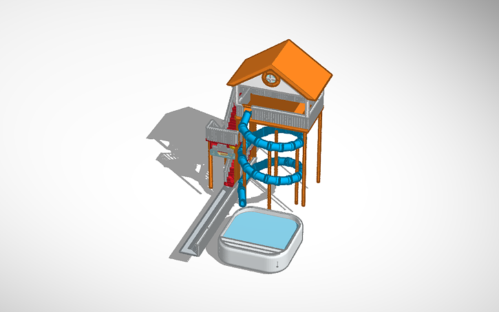 3d Design Stc Water Slide Tinkercad