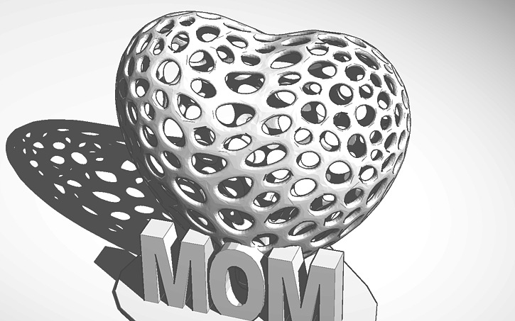 3D design Mom Valentine - Tinkercad