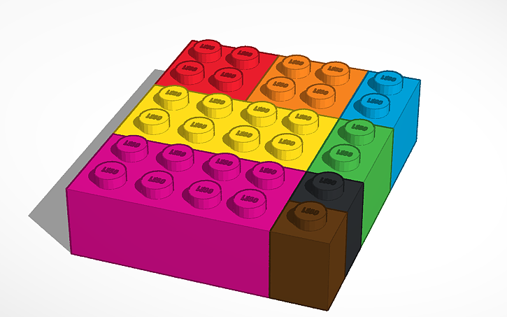 3D design lego bricks - Tinkercad
