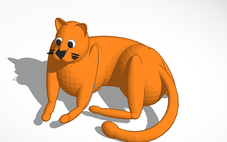 3D design tiger - Tinkercad