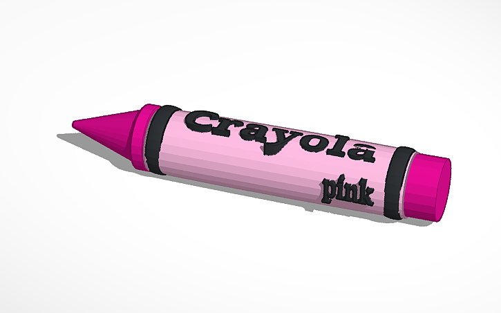 3D design crayon - Tinkercad