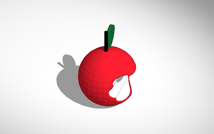 3D design apple - Tinkercad