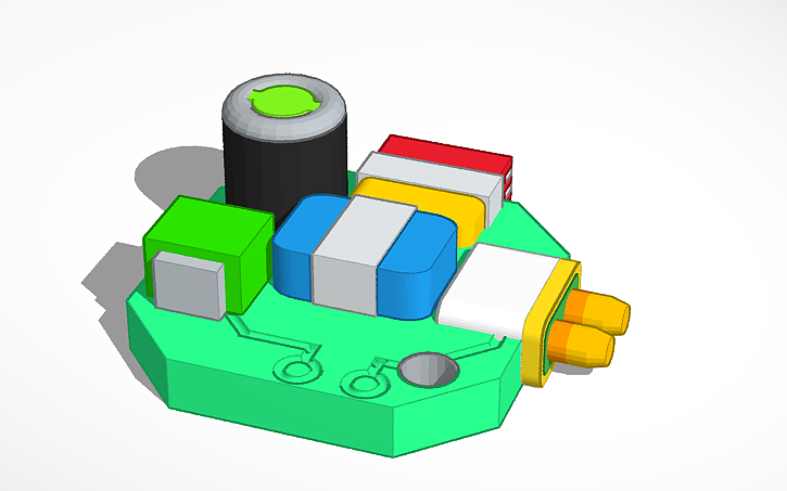 3D design Circuit Board - Tinkercad