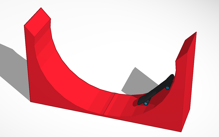 3D design Skate Ramp - Tinkercad