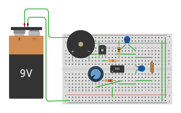 Circuit design METAL DETECTOR - Tinkercad