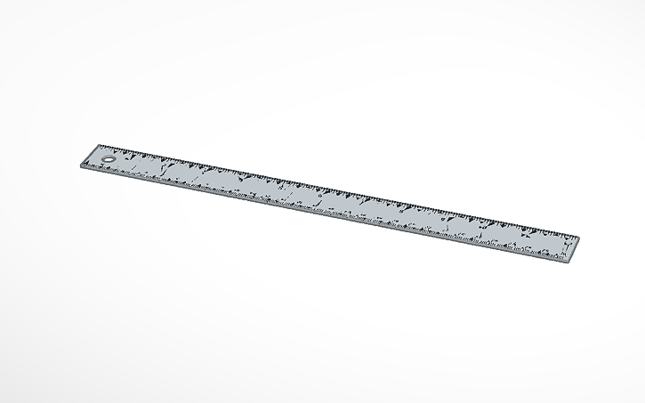3D design Regle graduat | Tinkercad