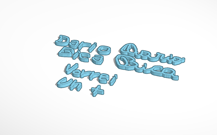 3d Design Scribble Tinkercad