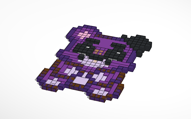 3D design Pixel Shadow Freddy FNAF - Tinkercad