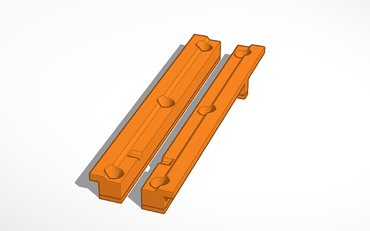 3d Design Nerf Tactical Rail For New Attachment Point Tinkercad